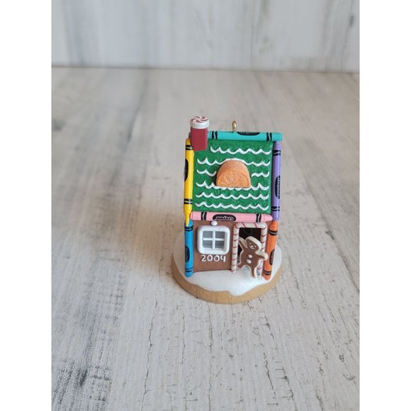 Hallmark | Holiday | Hallmark Gingerbread House Crayola Crayon Ornament ...